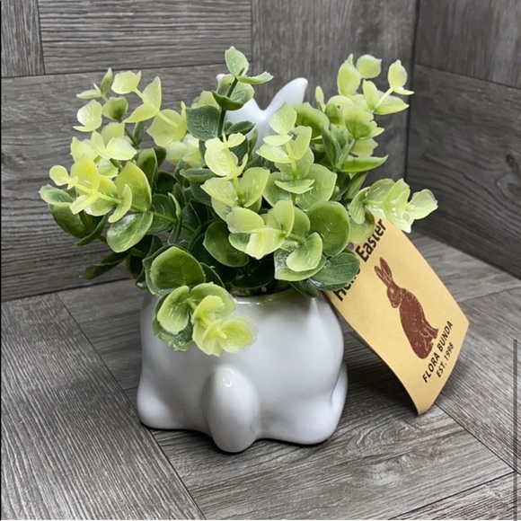 Accents | Easter Bunny Decor White Ceramic Planter New | Poshmark